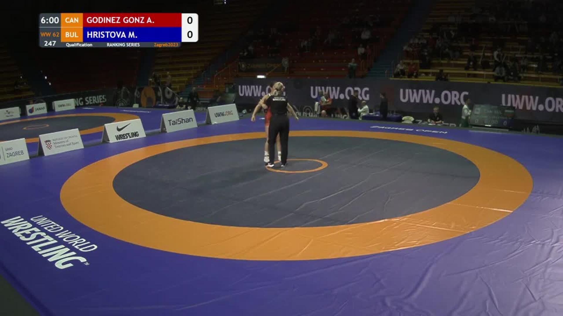 Qualification • WW 62Kg • Ana Paula GODINEZ GONZALEZ (CAN) vs. Mimi ...