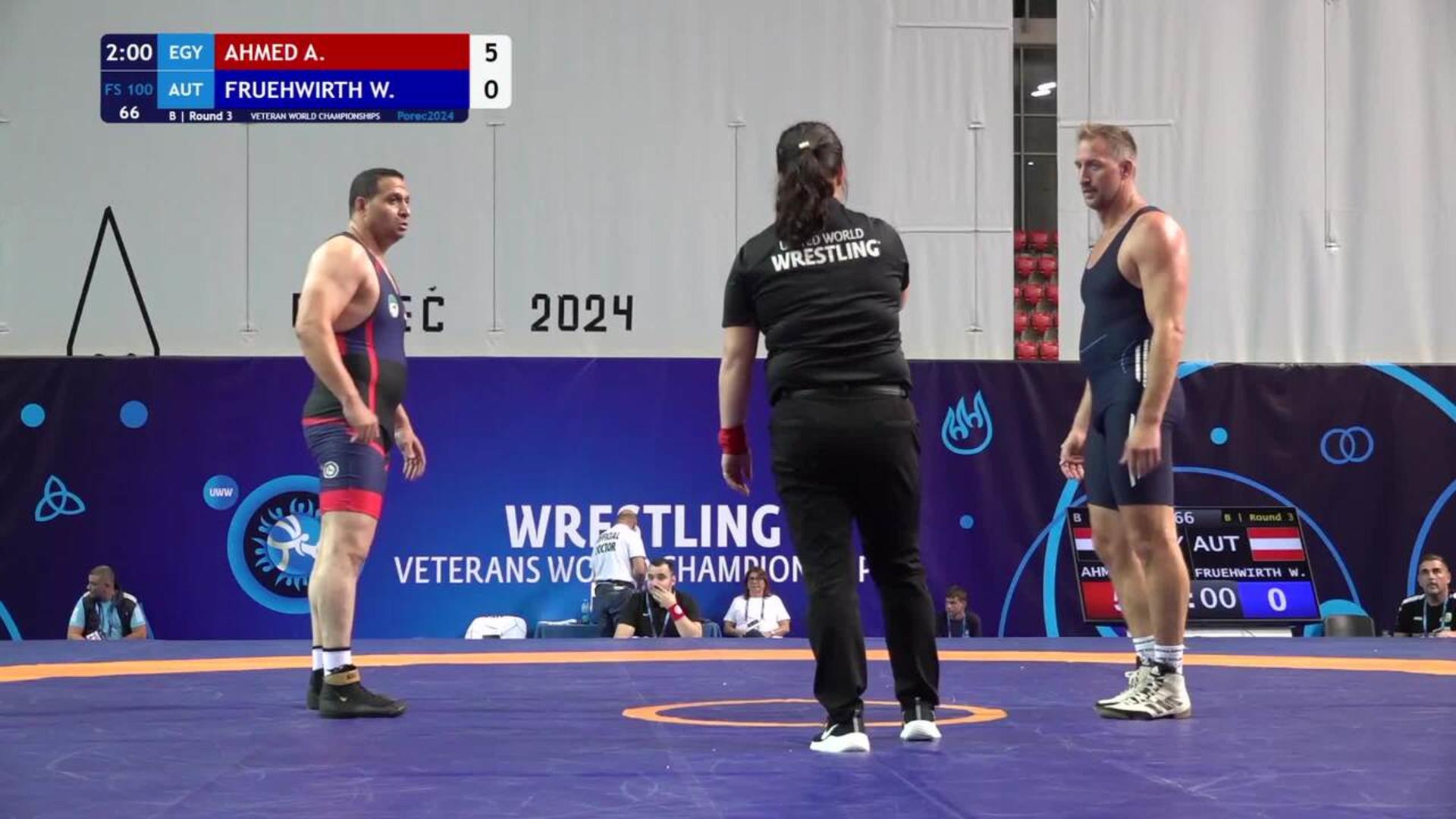 Ahmed Said Mohamadi AHMED (EGY) vs. Wolfgang FRUEHWIRTH (AUT) | VETERAN ...