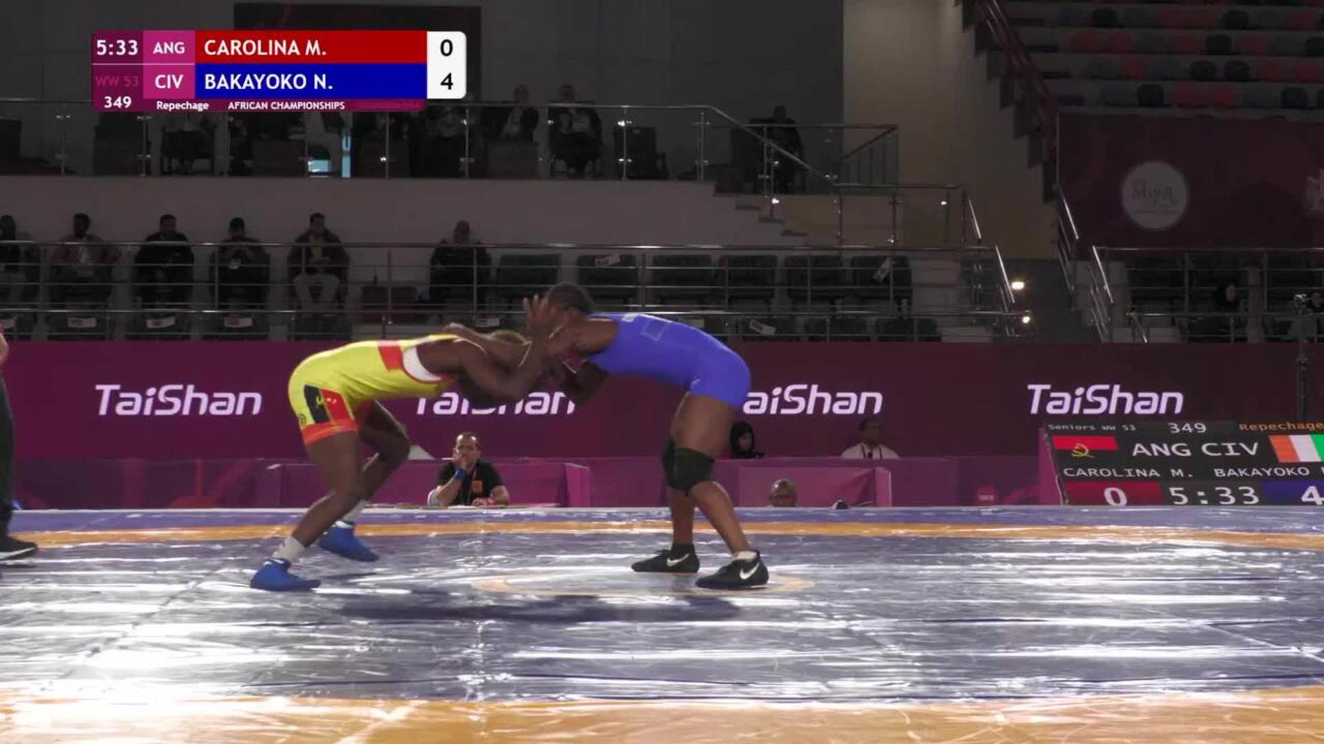 Mbuka Madalena CAROLINA (ANG) vs. Nogona Celine Josee BAKAYOKO (CIV ...