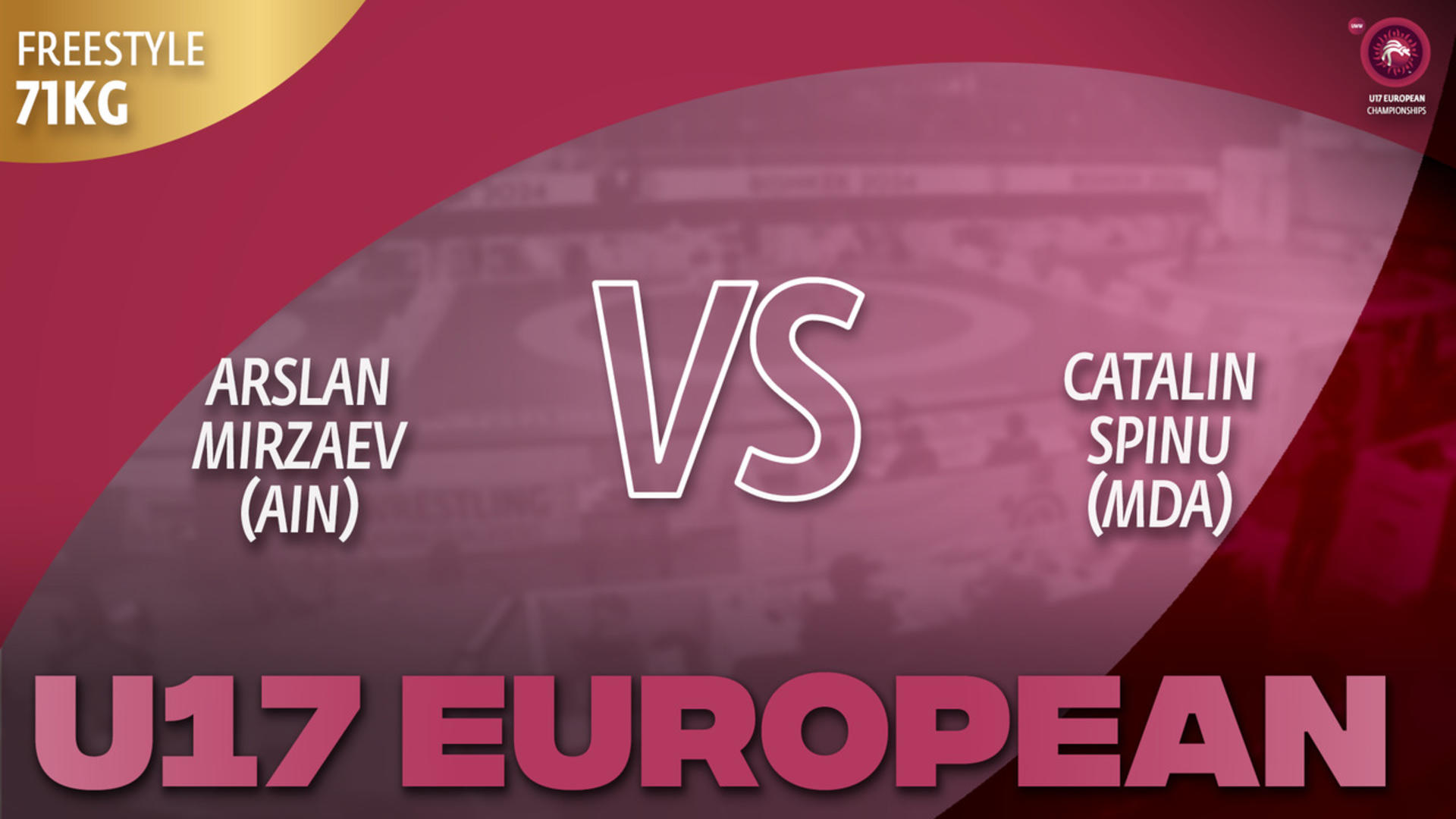 Catalin SPINU (MDA) vs. Arslan MIRZAEV (AIN) | U17 EUROPEAN ...