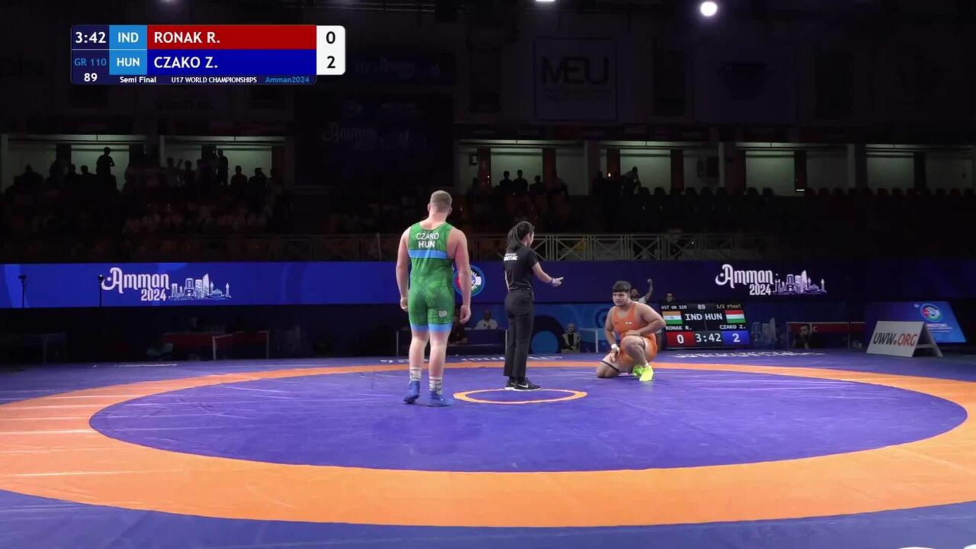 Ronak RONAK (IND) vs. Zoltan CZAKO (HUN) | U17 WORLD CHAMPIONSHIPS 2024 ...