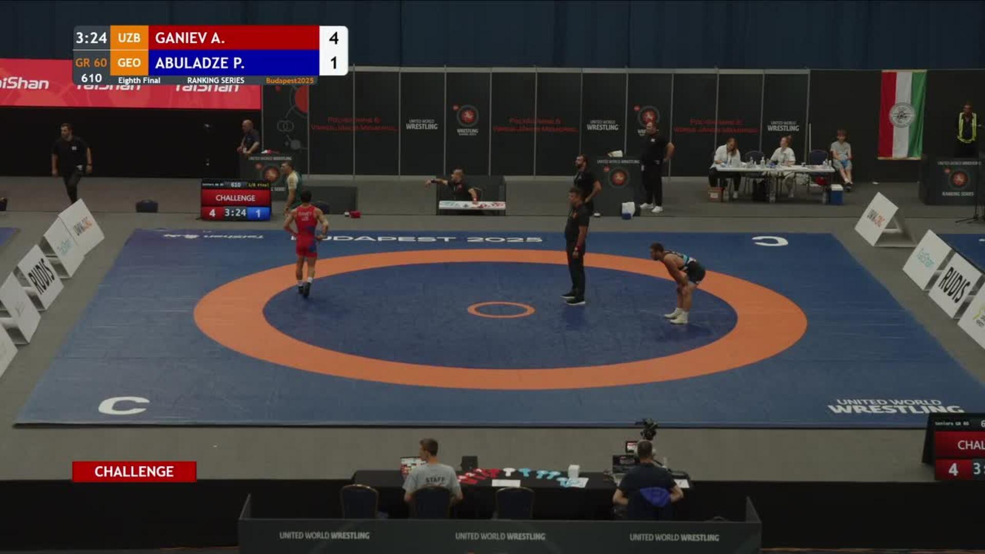 Alisher GANIEV (UZB) vs. Pridon ABULADZE (GEO) | RANKING SERIES 2025 ...