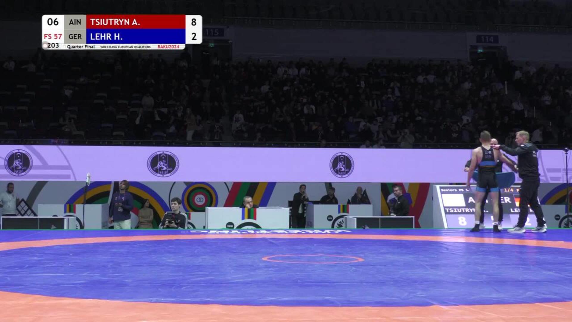 Aryan TSIUTRYN (AIN) vs. Horst Justin Junior LEHR (GER) | 2024 Seniors ...