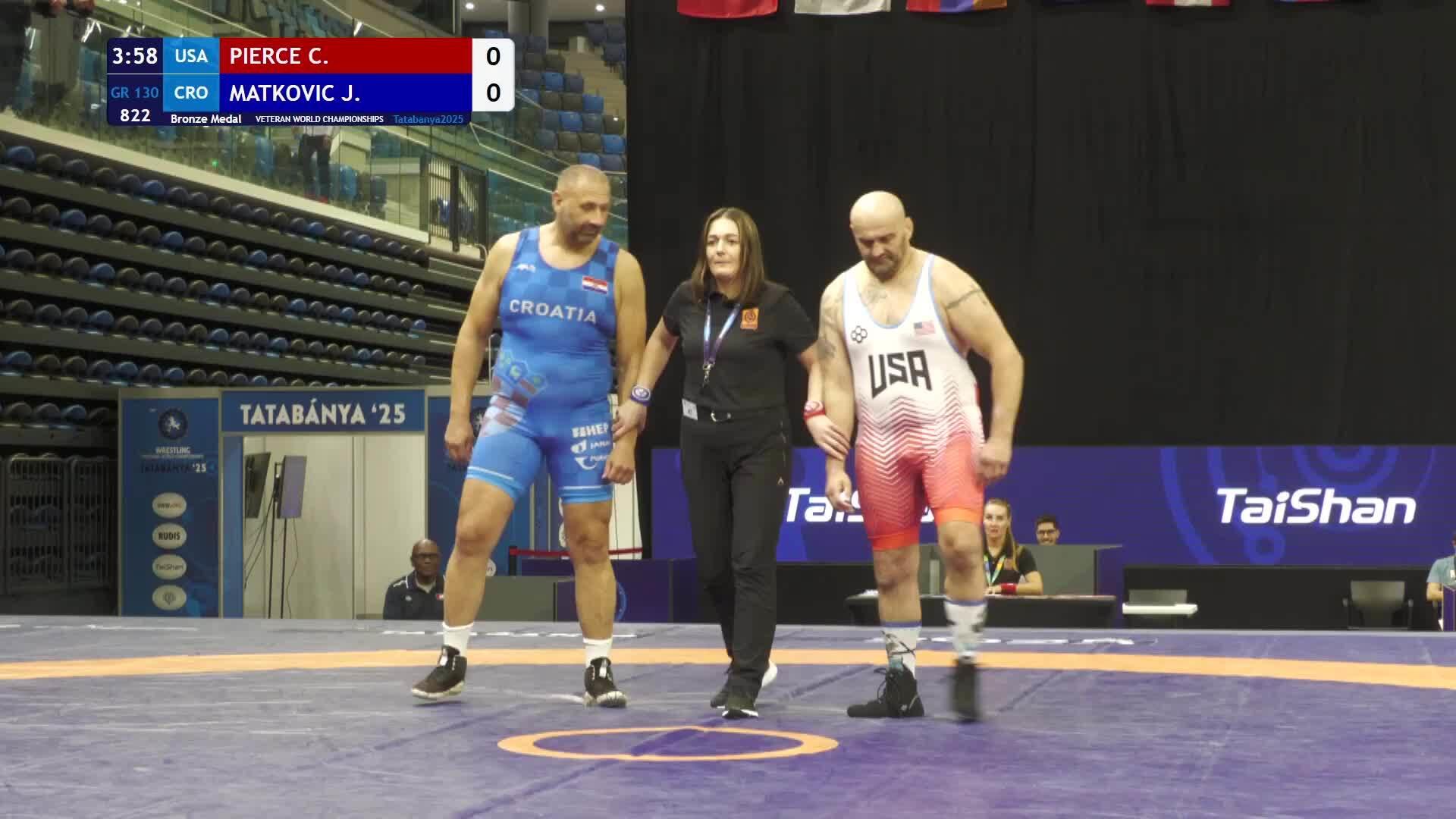 Christopher Shawn PIERCE (USA) vs. Josip MATKOVIC (CRO) | VETERAN WORLD ...