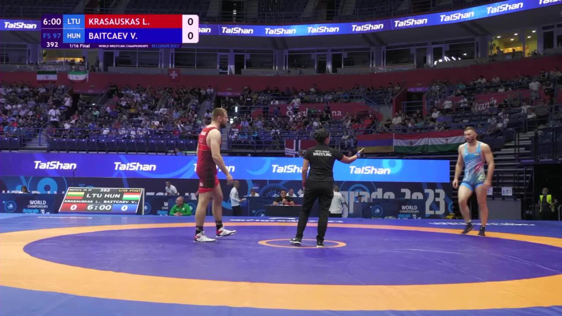 Lukas KRASAUSKAS (LTU) vs. Vladislav BAITCAEV (HUN) | Seniors World ...