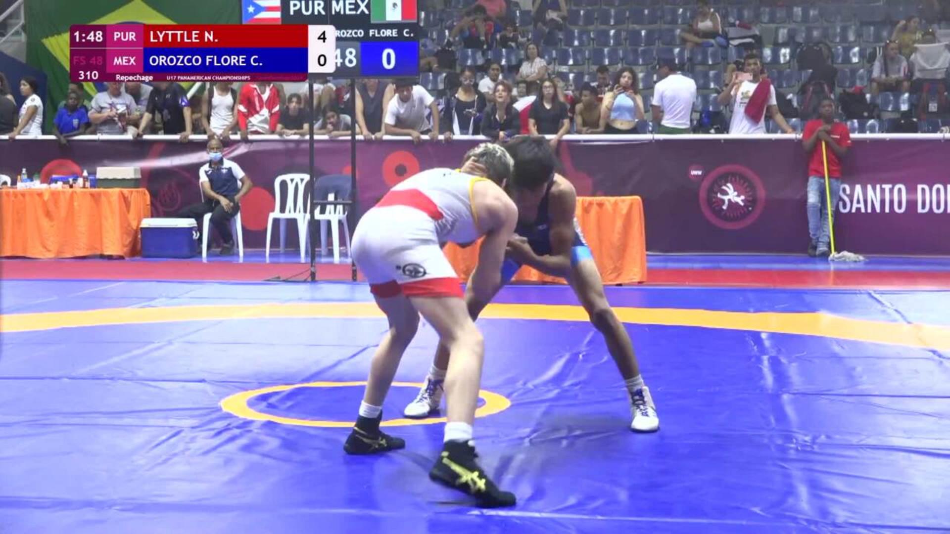 Nathaniel James LYTTLE (PUR) vs. Carlos OROZCO FLORES (MEX) | U17 ...