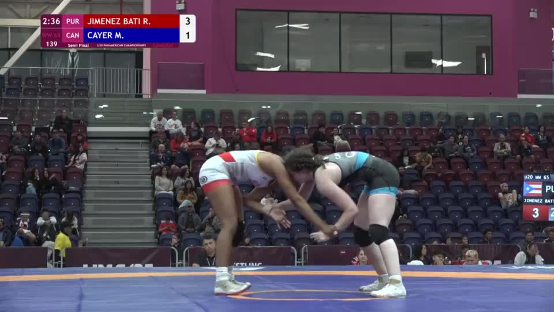 Ruth Mariany JIMENEZ BATISTA (PUR) vs. Mackenzie Jules CAYER (CAN ...