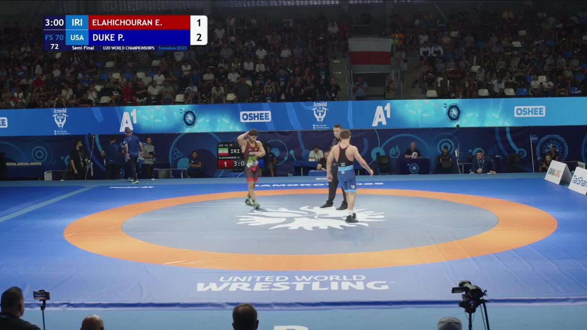 Ebrahim Esmaeil ELAHICHOURAN (IRI) vs. Peter John DUKE (USA) | U20 ...