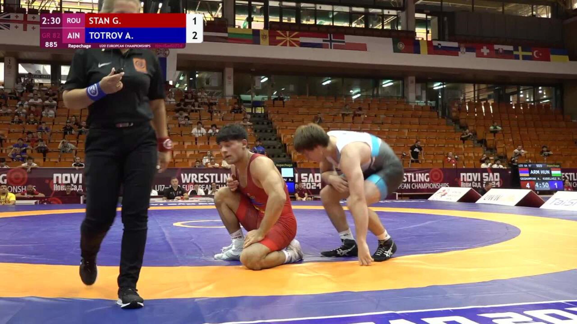 Gabriel Eduardo STAN (ROU) vs. Alan TOTROV (AIN) | U20 EUROPEAN ...
