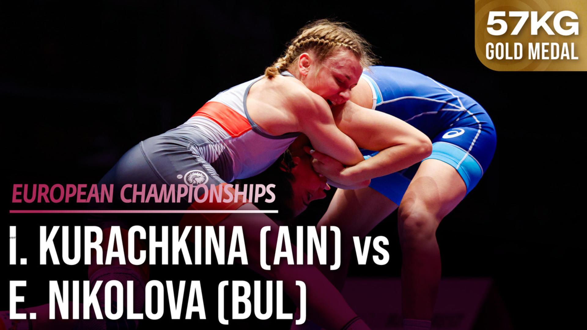 Iryna KURACHKINA (AIN) vs. Evelina Georgieva NIKOLOVA (BUL) | 2024 Seniors European ...