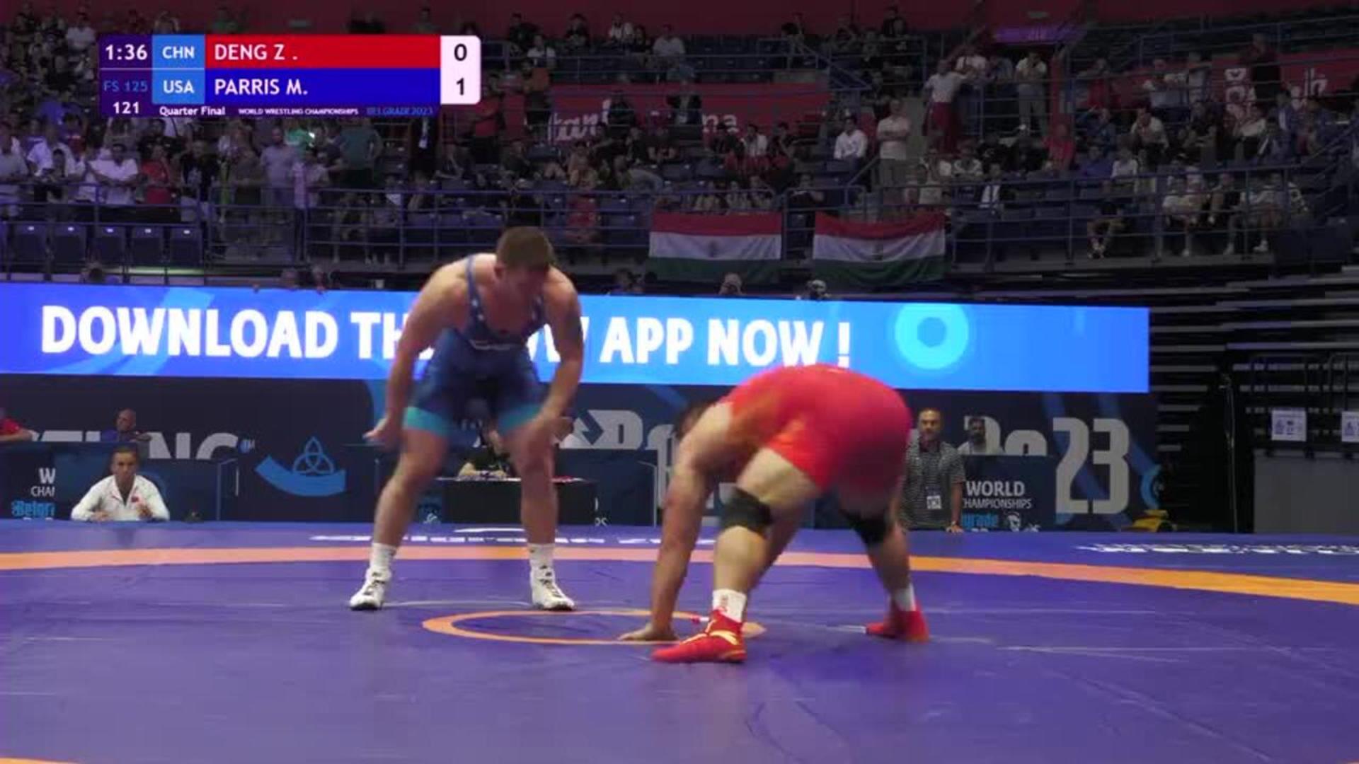 DENG Zhiwei (CHN) vs. Mason Mark PARRIS (USA) | Seniors World ...