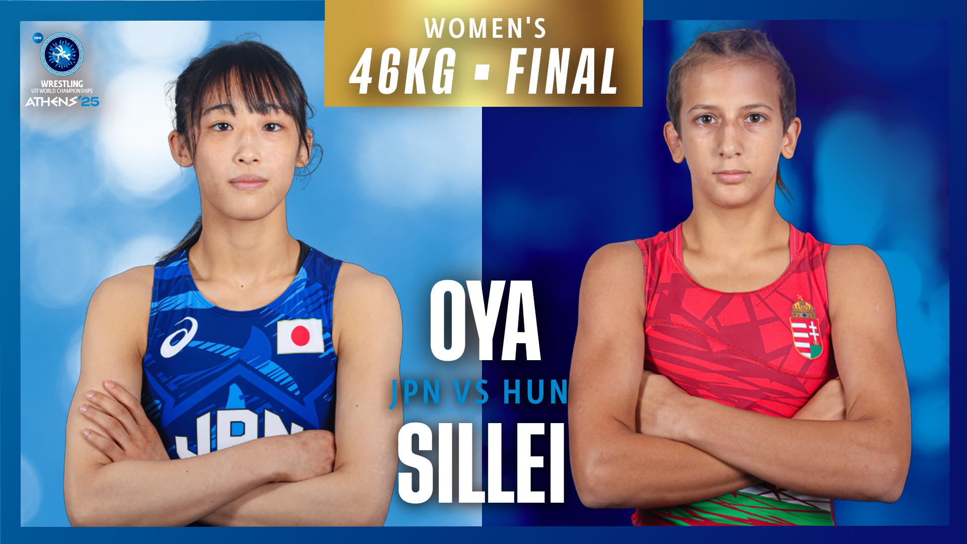 Hanano OYA (JPN) vs. Janka SILLEI (HUN) | U17 WORLD CHAMPIONSHIPS 2025 | Gold Medal | WW 46Kg
