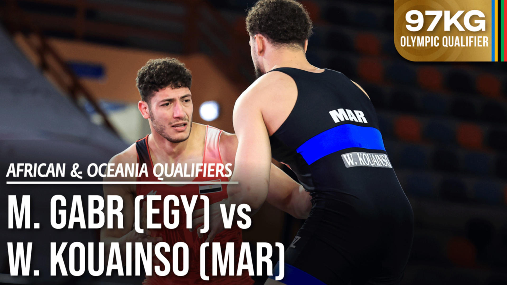 Mohamed Ali Elsayed GABR (EGY) vs. Wissam KOUAINSO (MAR) | 2024 Seniors African and Oceania OG ...