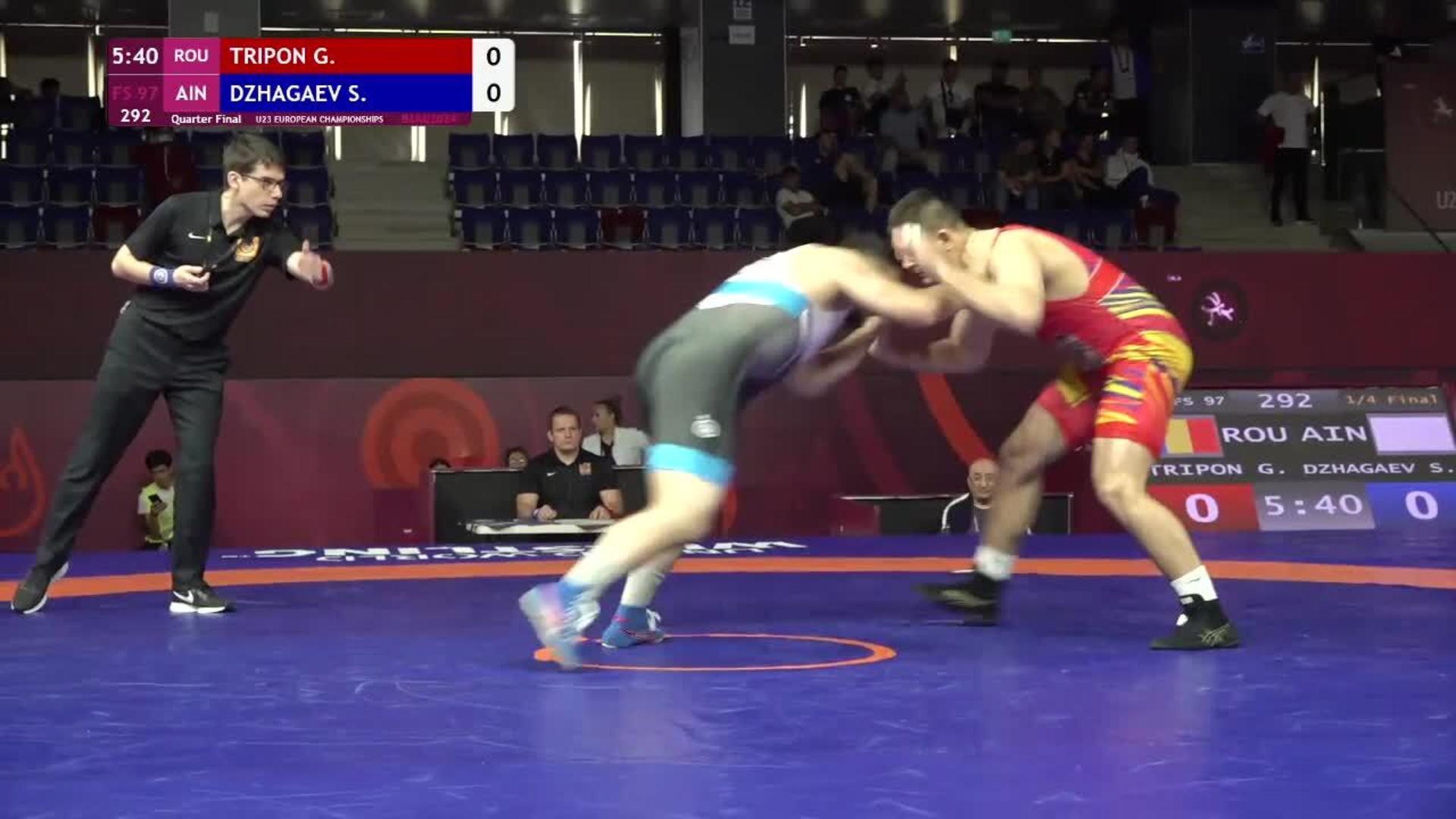 Georgian Florin TRIPON (ROU) vs. Soslan DZHAGAEV (AIN) | U23 ...
