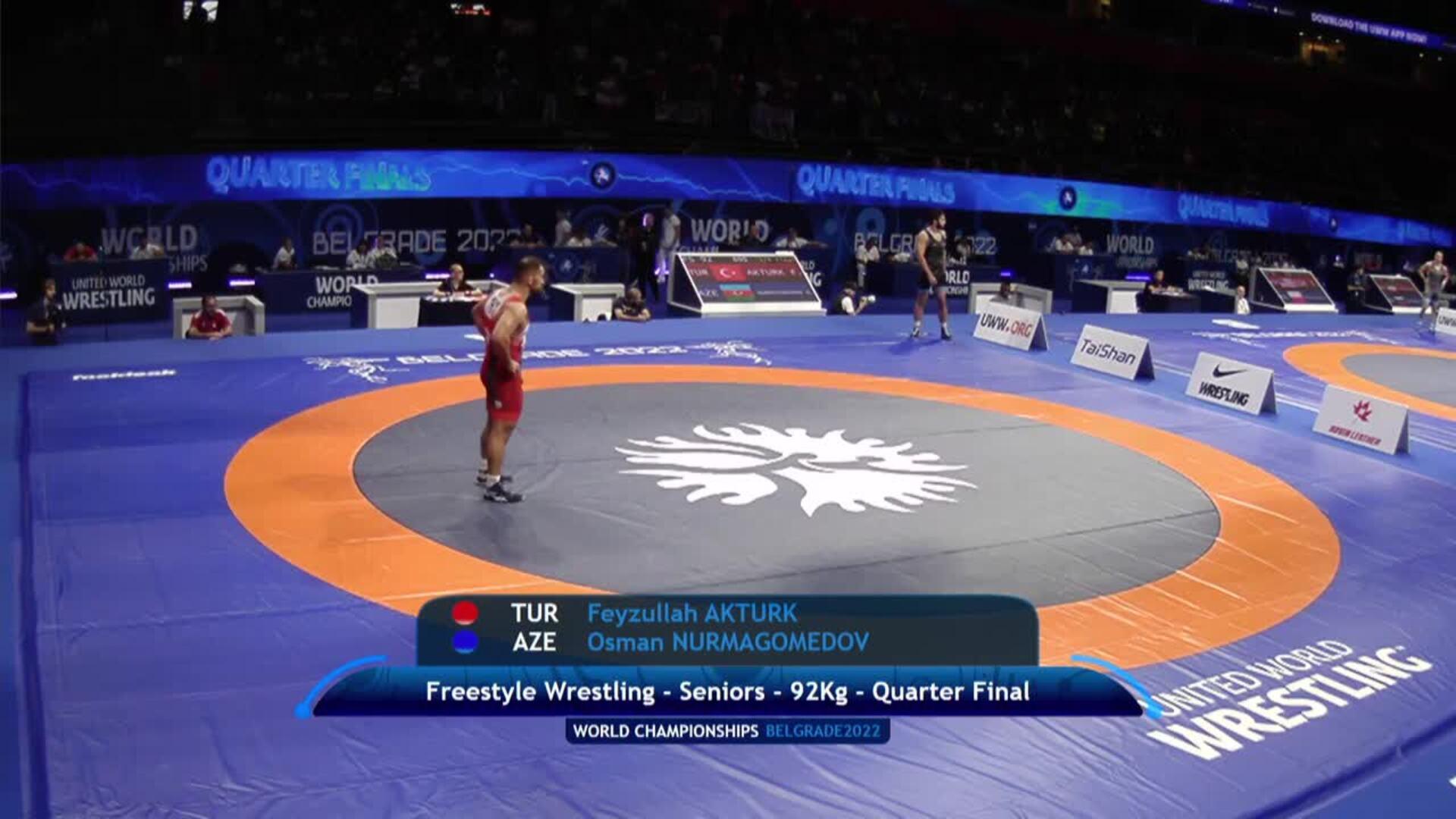 Quarter Final • FS 92Kg • Feyzullah AKTURK (TUR) vs. Osman NURMAGOMEDOV (AZE)