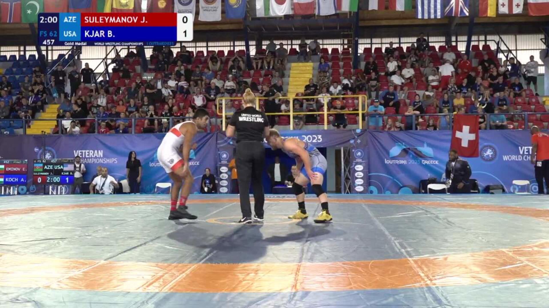 Jalal SULEYMANOV (AZE) vs. Benjamin Joseph KJAR (USA) | WORLD WRESTLING ...