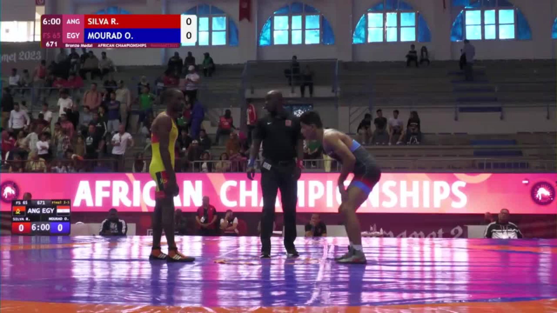 Bronze Medal • FS 65Kg • Reginaldo Goncalves da SILVA (ANG) vs. Omar ...