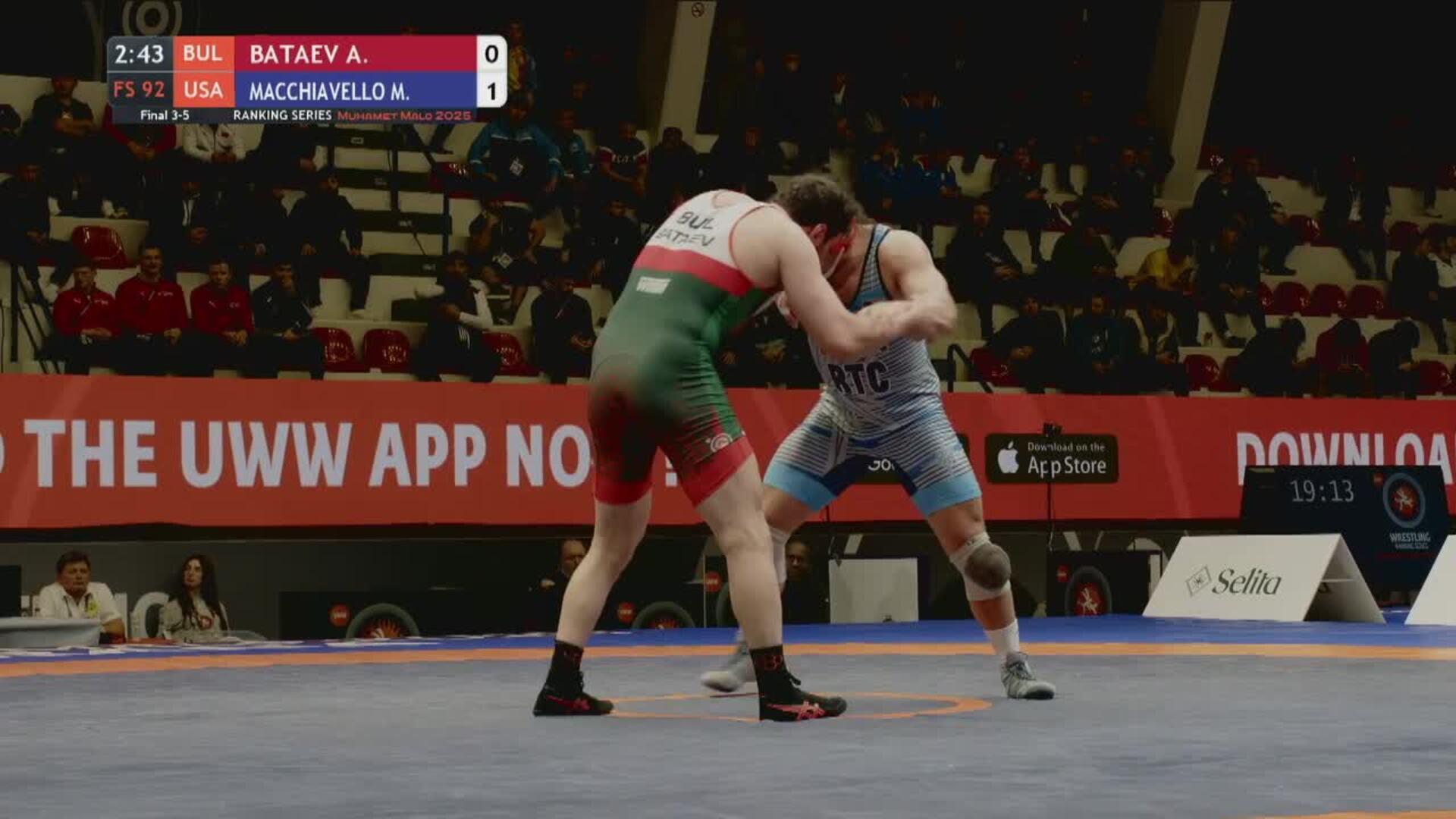 Ahmed Sultanovich BATAEV (BUL) vs. Michael Justin MACCHIAVELLO (USA) | RANKING SERIES 2025 ...