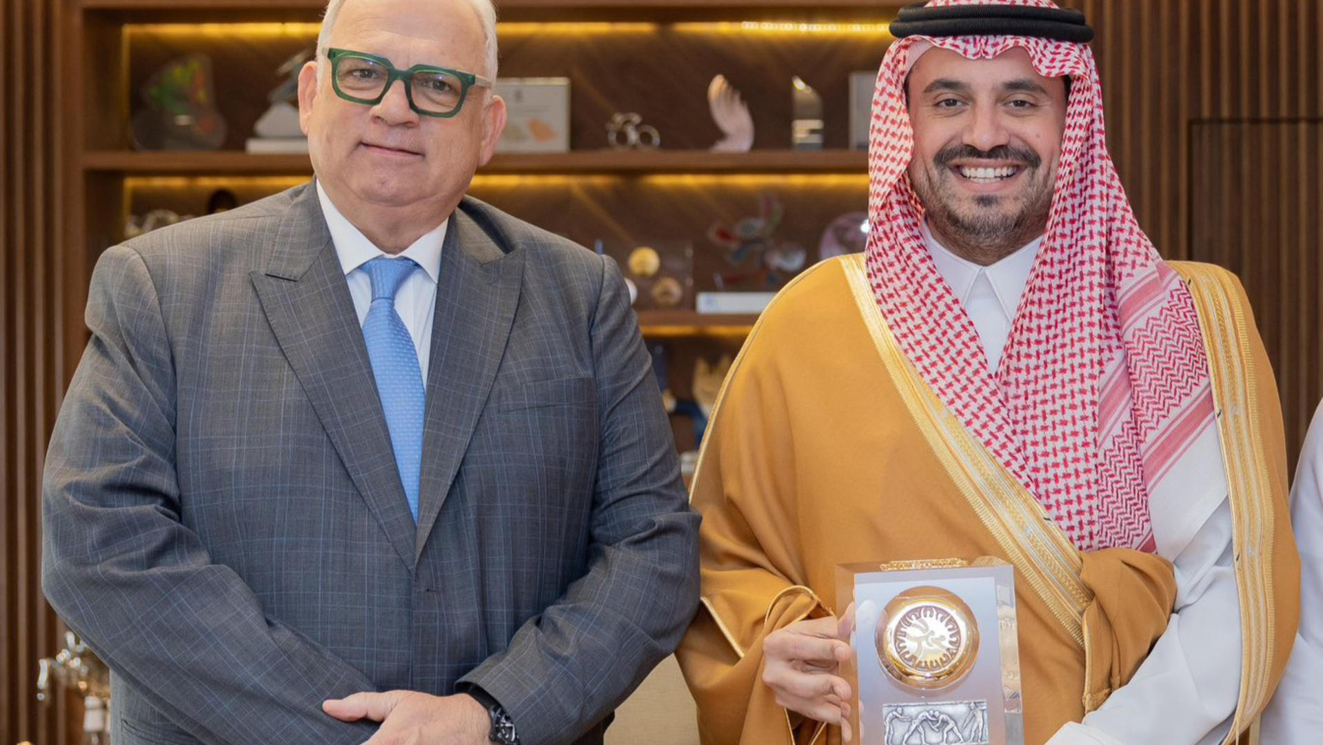 Lalovic meets Saudi Olympic Vice President Fahad bin Jalawi