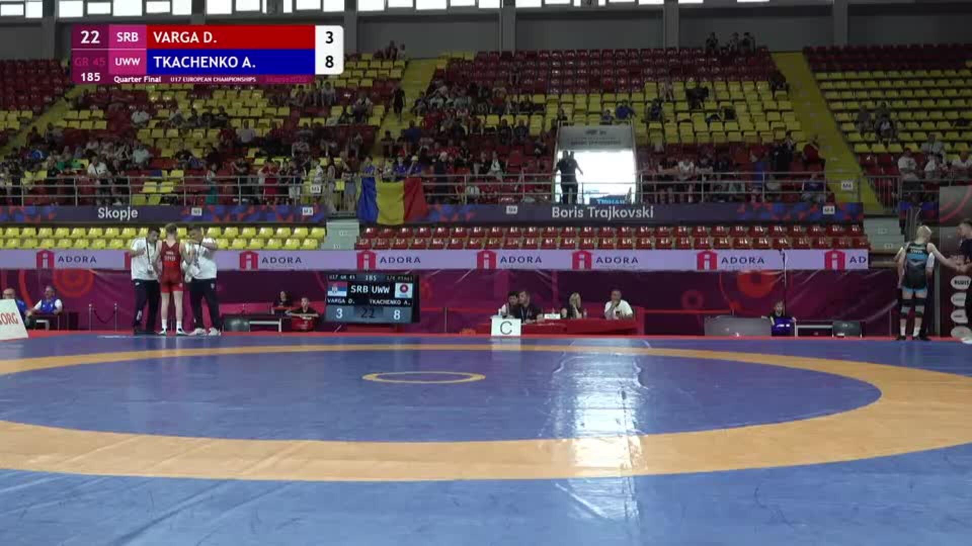 David VARGA (SRB) vs. Artem TKACHENKO (UWW) | U17 EUROPEAN CHAMPIONSHIPS 2025 | Quarter Final ...