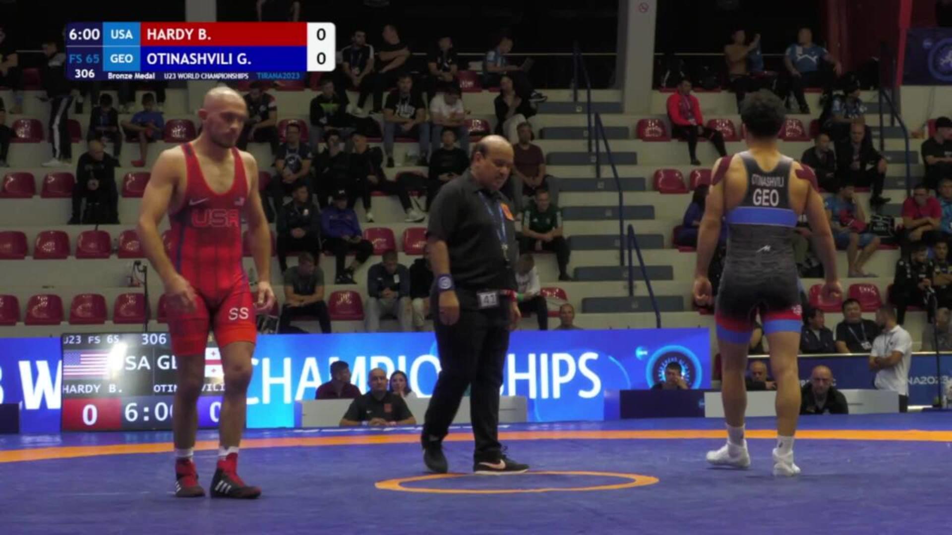 Brock David HARDY (USA) vs. Goga OTINASHVILI (GEO) | U23 World ...
