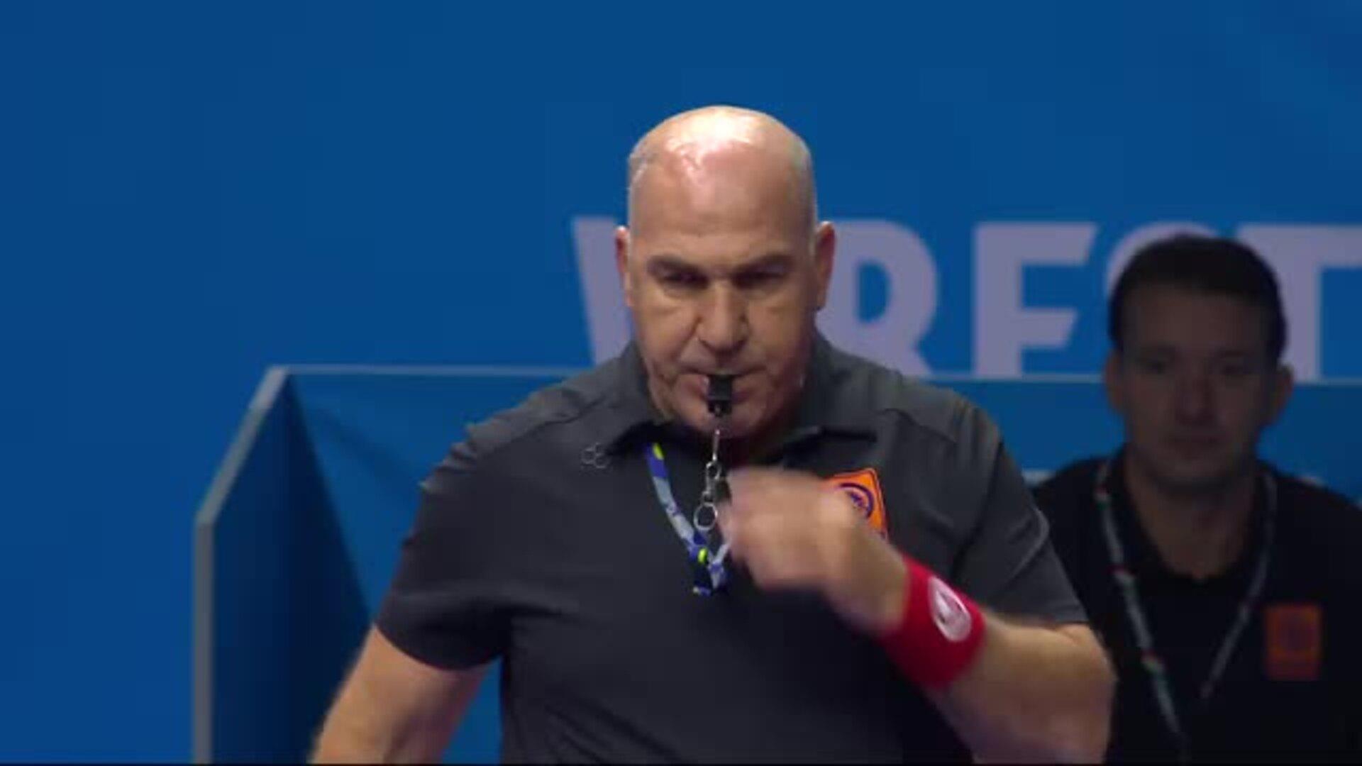 Ok Chol HAN (PRK) vs. Giorgi ELBAKIDZE (GEO) | WORLD WRESTLING ...
