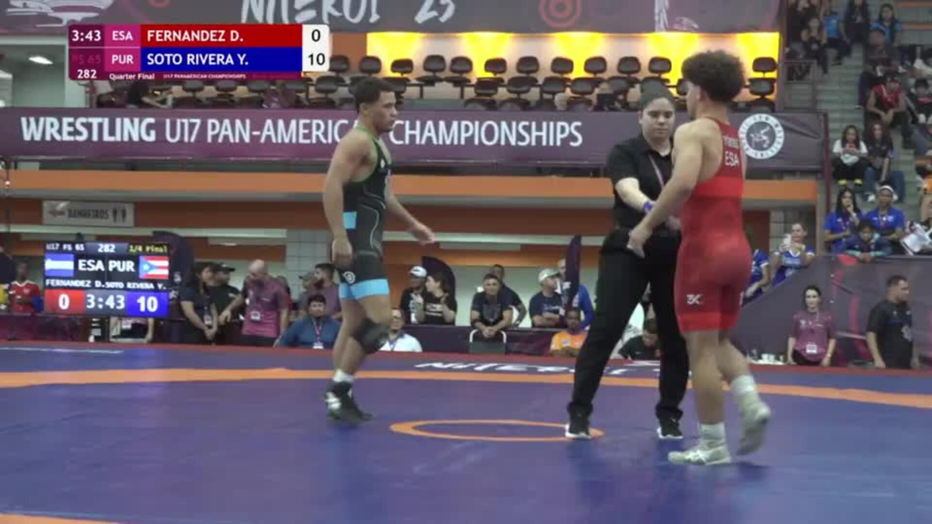 Dylan Alexander FERNANDEZ (ESA) vs. Yandro Omar SOTO RIVERA (PUR) | U17 ...