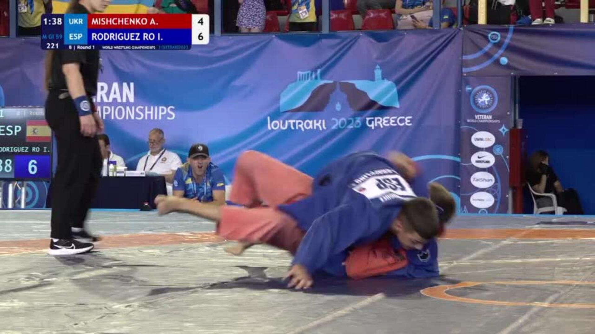 Artem MISHCHENKO (UKR) vs. Izan RODRIGUEZ ROSA (ESP) | WORLD WRESTLING CHAMPIONSHIPS 2023 | B ...