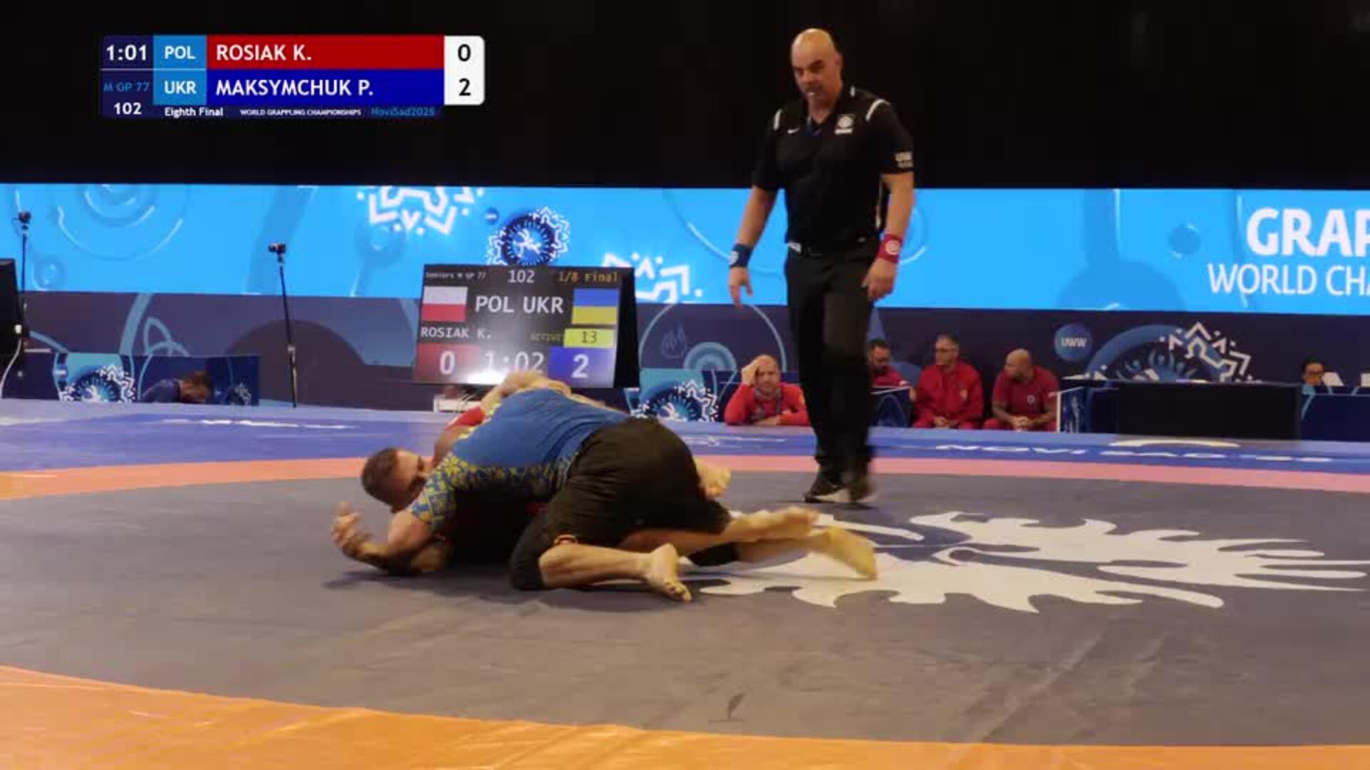 Kamil Daniel ROSIAK (POL) vs. Pavlo MAKSYMCHUK (UKR) | WORLD GRAPPLING ...