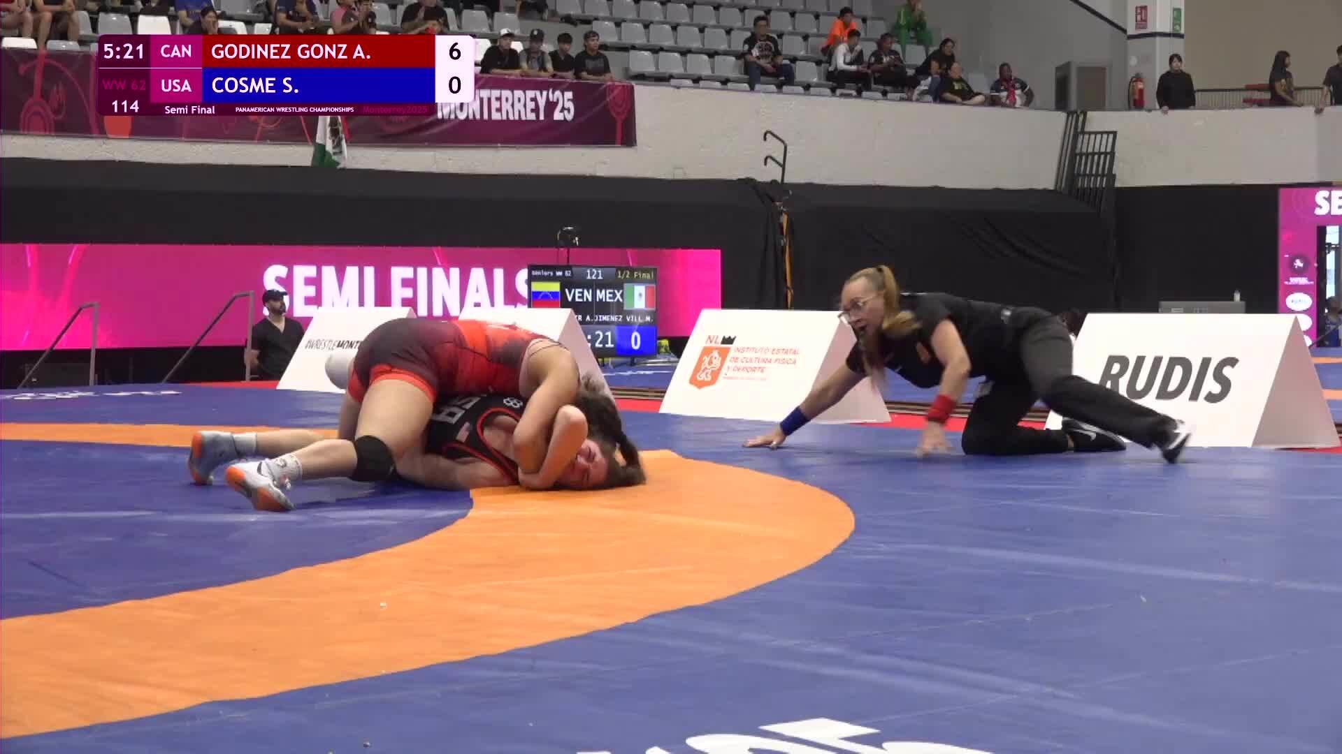 Ana Paula GODINEZ GONZALEZ (CAN) vs. Savannah Marina COSME (USA ...