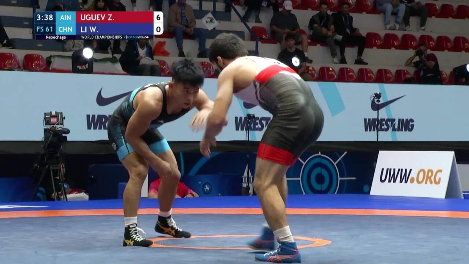 Zavur UGUEV (AIN) vs. Weiyu LI (CHN) | WORLD CHAMPIONSHIPS 2024 ...