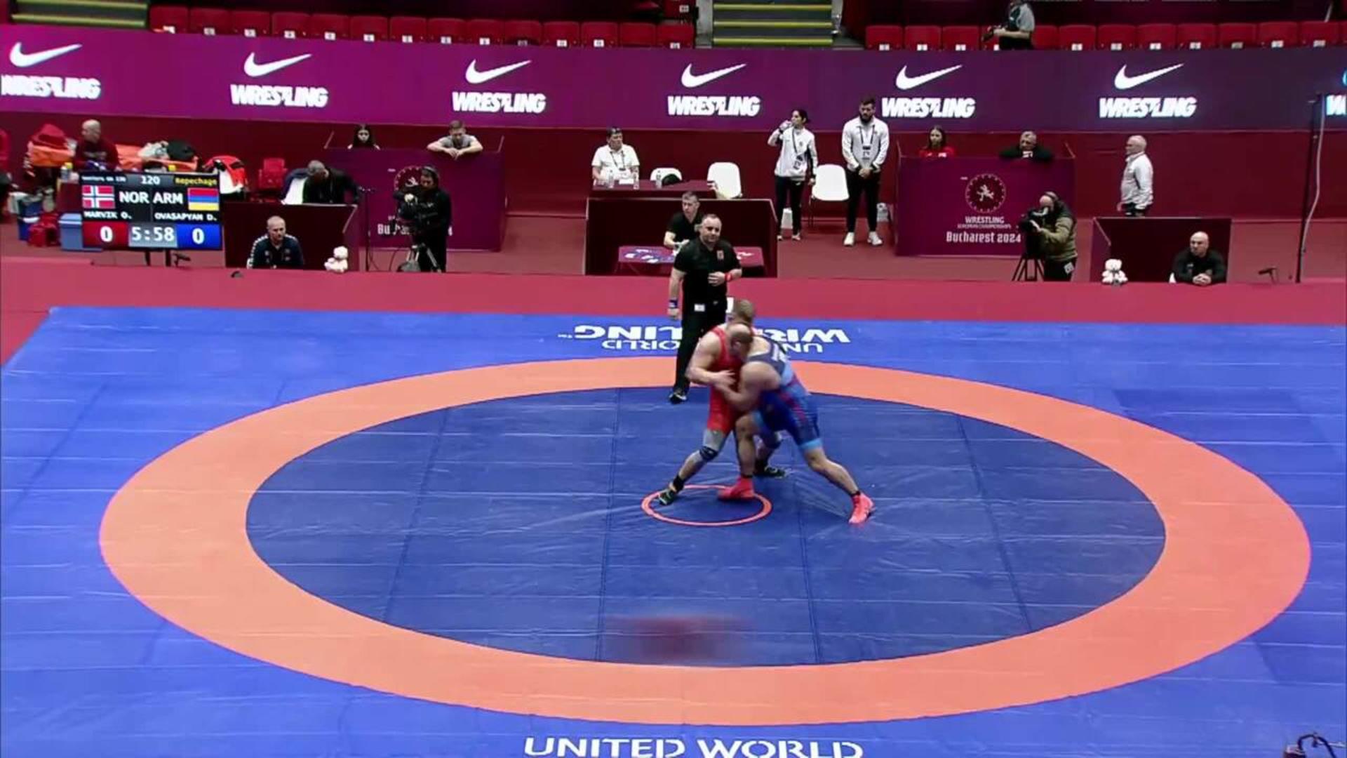 Oskar MARVIK (NOR) vs. David OVASAPYAN (ARM) | 2024 Seniors European ...