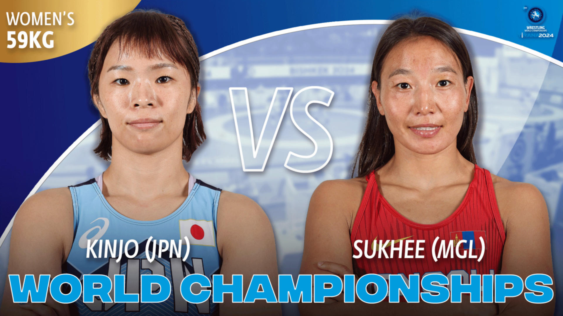 Tserenchimed SUKHEE (MGL) vs. Risako KINJO (JPN) | WORLD CHAMPIONSHIPS 2024 | Gold Medal | WW 59Kg