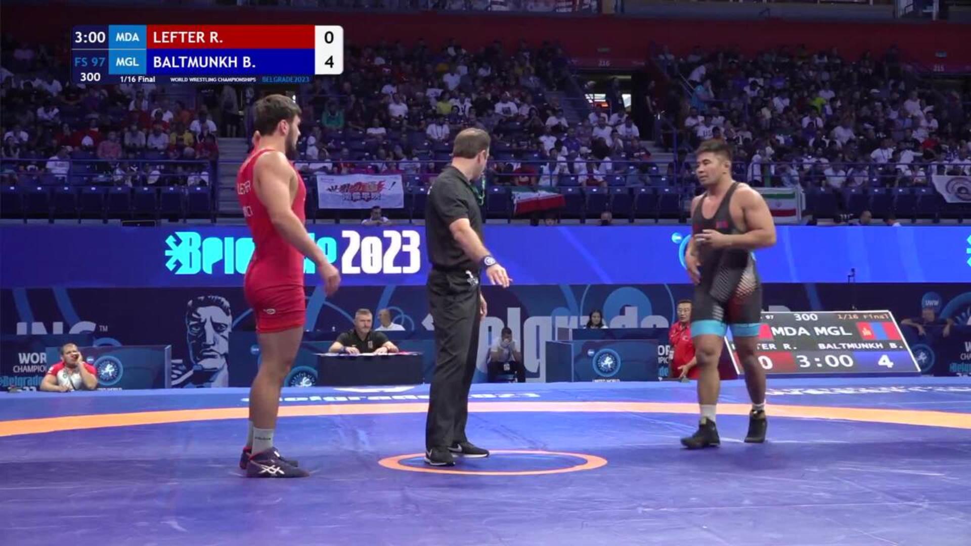 Radu LEFTER (MDA) vs. Badamdorj BALTMUNKH (MGL) | Seniors World ...