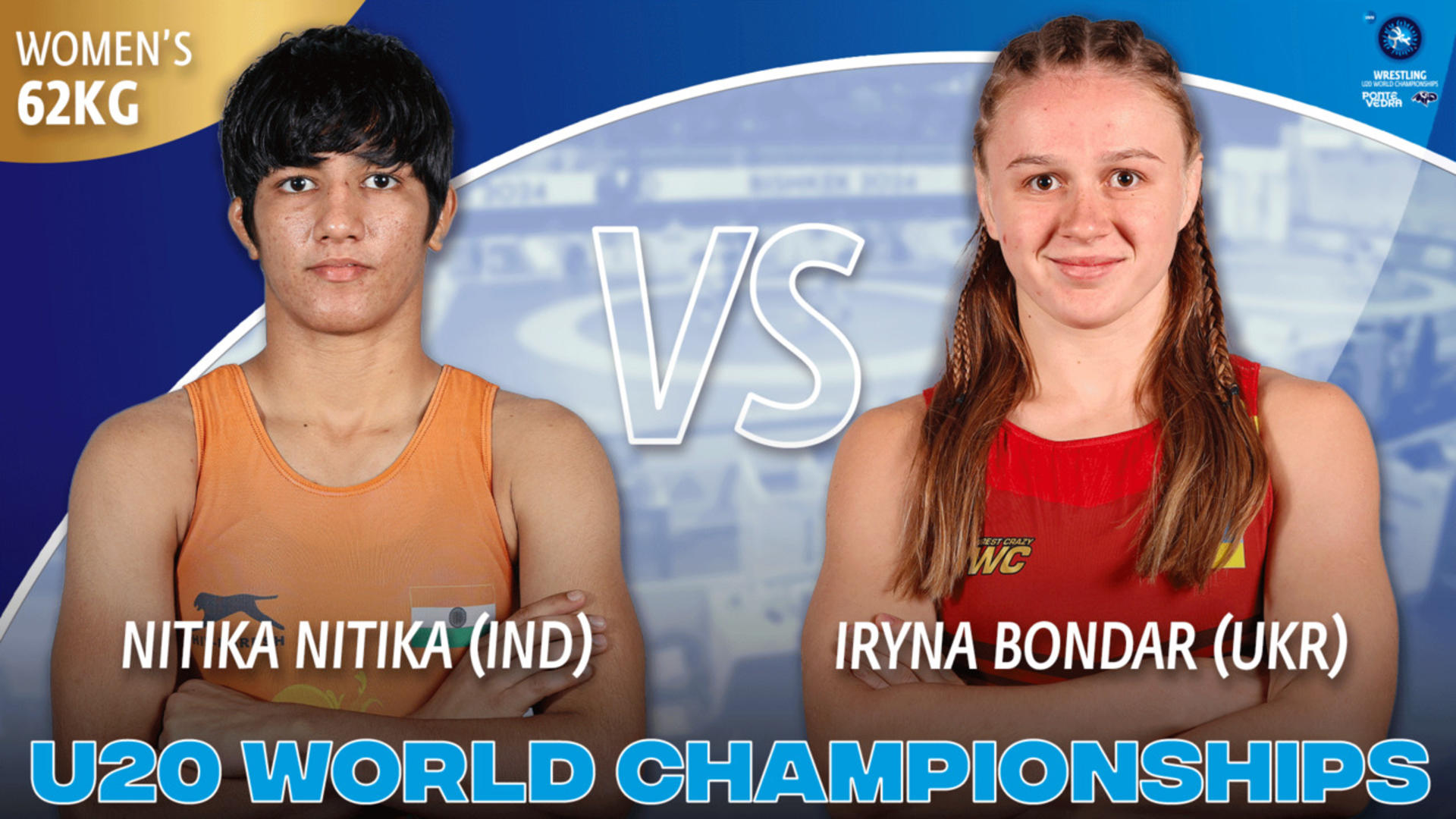 Iryna BONDAR (UKR) vs. Nitika NITIKA (IND) | U20 World Championships ...