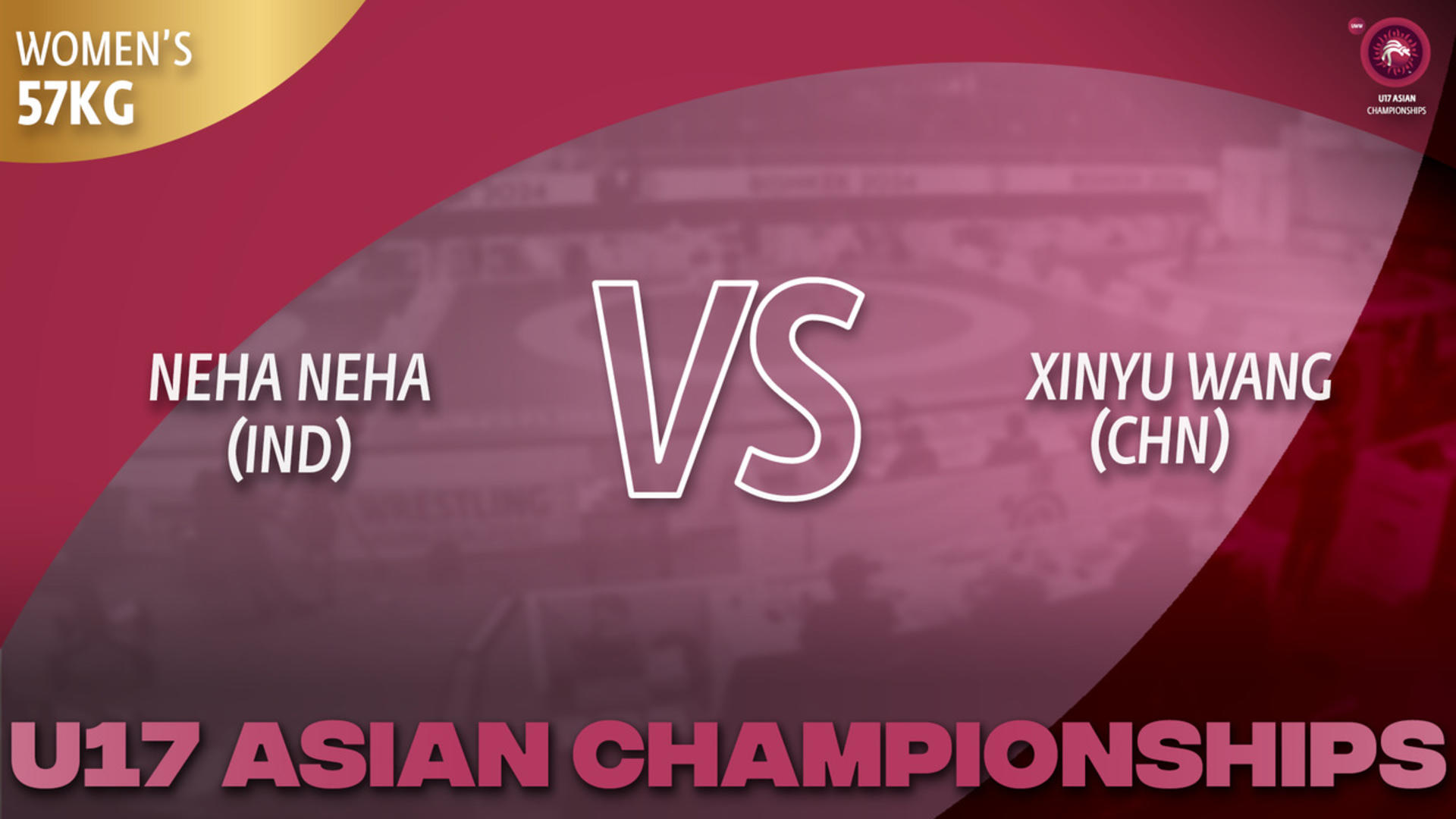 Neha NEHA (IND) vs. Xinyu WANG (CHN) | U17 ASIAN CHAMPIONSHIPS 2024 ...