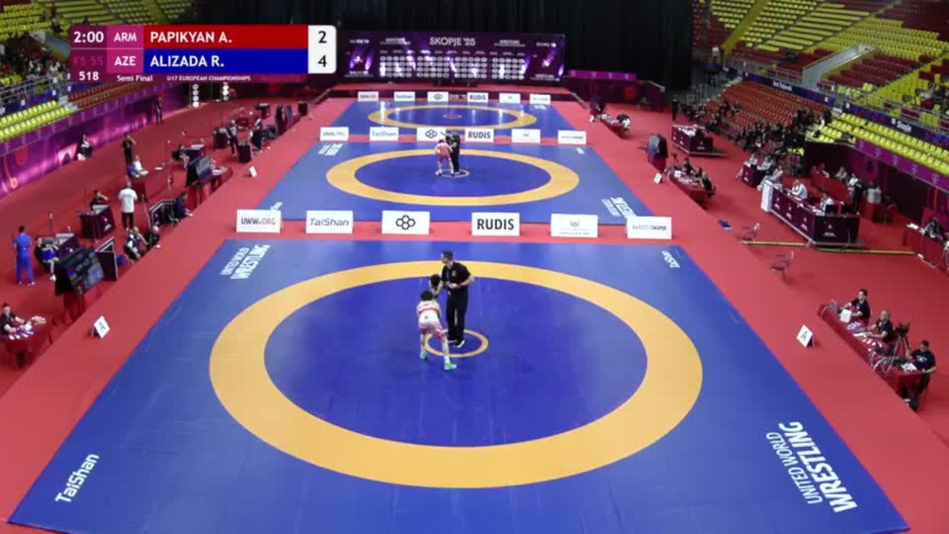 Armen PAPIKYAN (ARM) vs. Ruslan ALIZADA (AZE) | U17 EUROPEAN ...