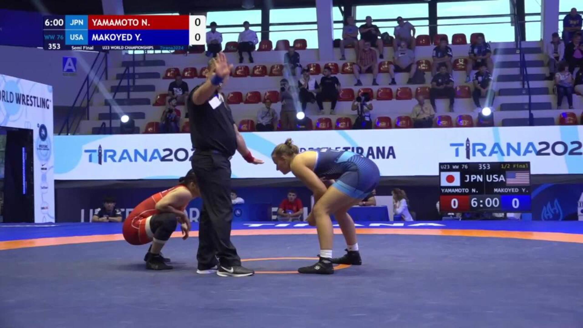 Nodoka YAMAMOTO (JPN) vs. Yelena Ivanovna MAKOYED (USA) | 2024 U23 ...