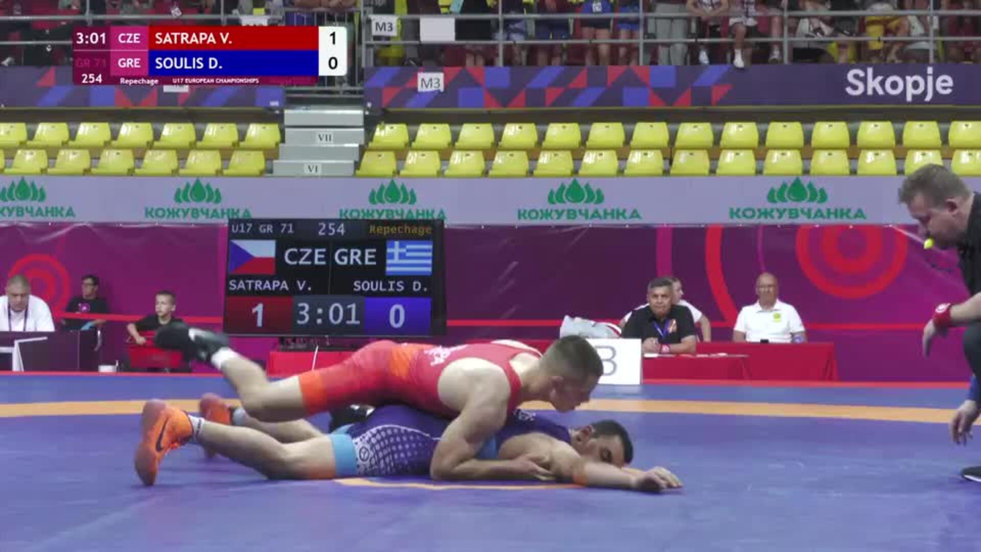 Vaclav SATRAPA (CZE) vs. Dimitrios Panteleimon SOULIS (GRE) | U17 ...