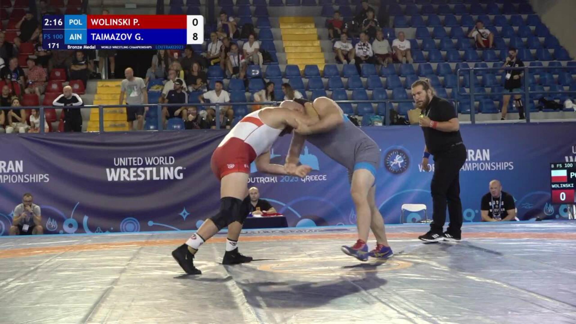 Pawel Sebastian WOLINSKI (POL) vs. Gadzhimurad Taimazovitch TAIMAZOV ...