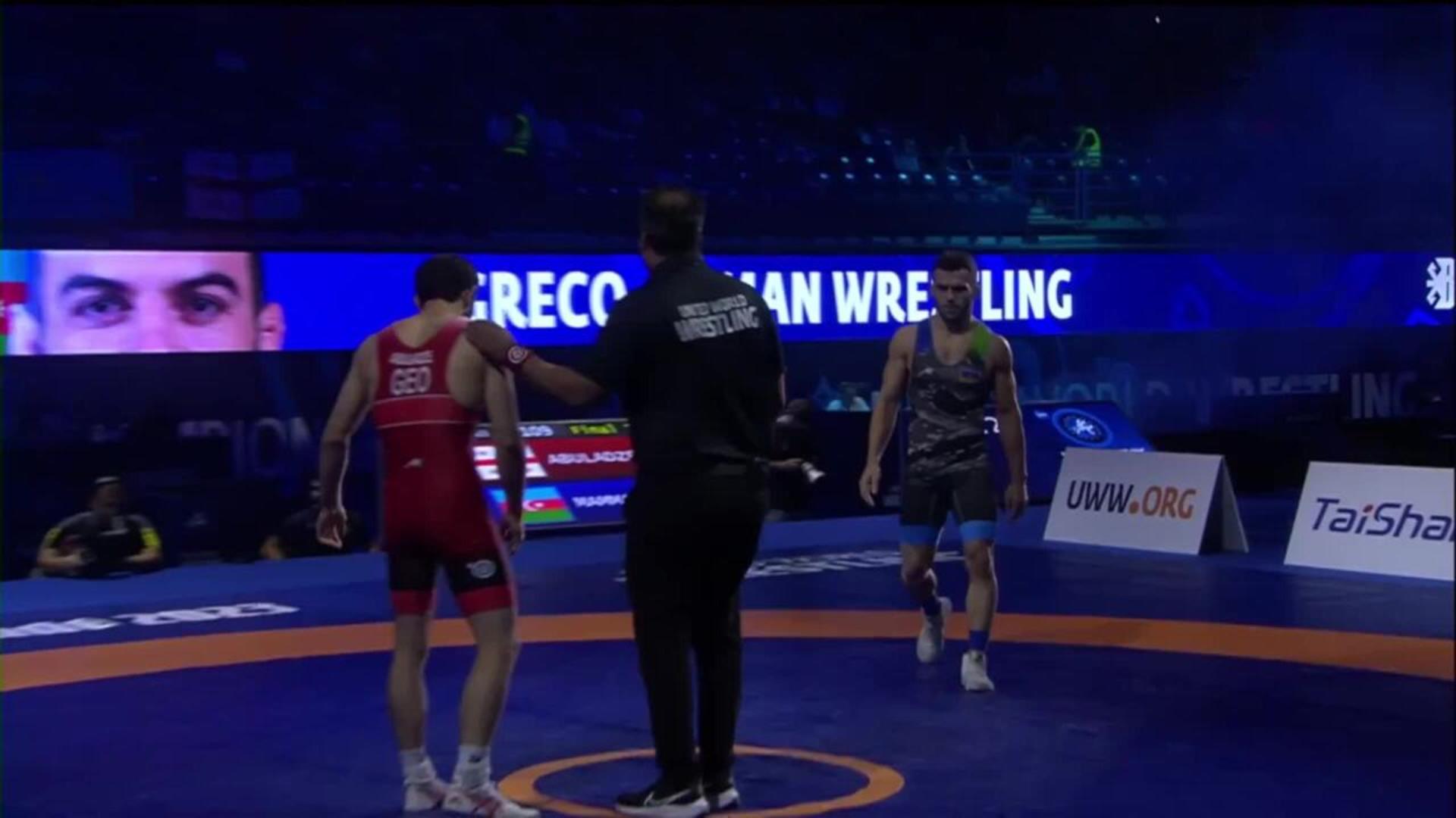 Leri ABULADZE (GEO) vs. Murad MAMMADOV (AZE) | Seniors World ...