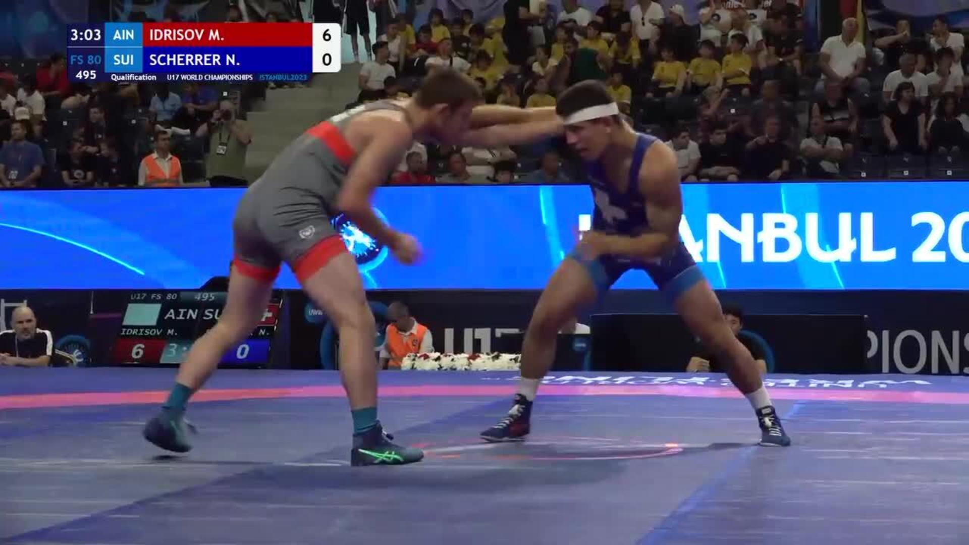Qualification • FS 80Kg • Magomed Akhmedovitch IDRISOV (AIN) vs. Nick ...
