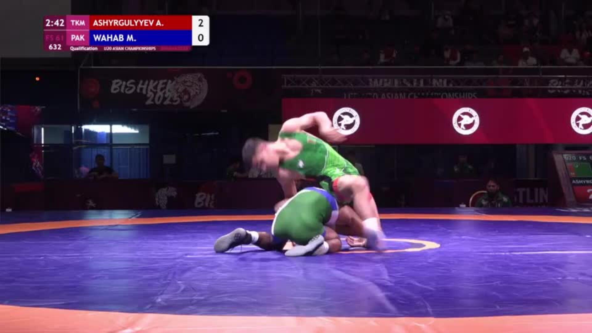 Azatberdi ASHYRGULYYEV (TKM) vs. Muhammad Abdul WAHAB (PAK) | U20 ASIAN CHAMPIONSHIPS 2025 ...