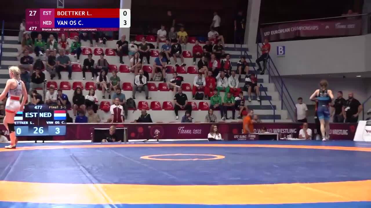 Bronze Medal • WW 53Kg • Lisette BOETTKER (EST) vs. Csilla Josefien VAN ...