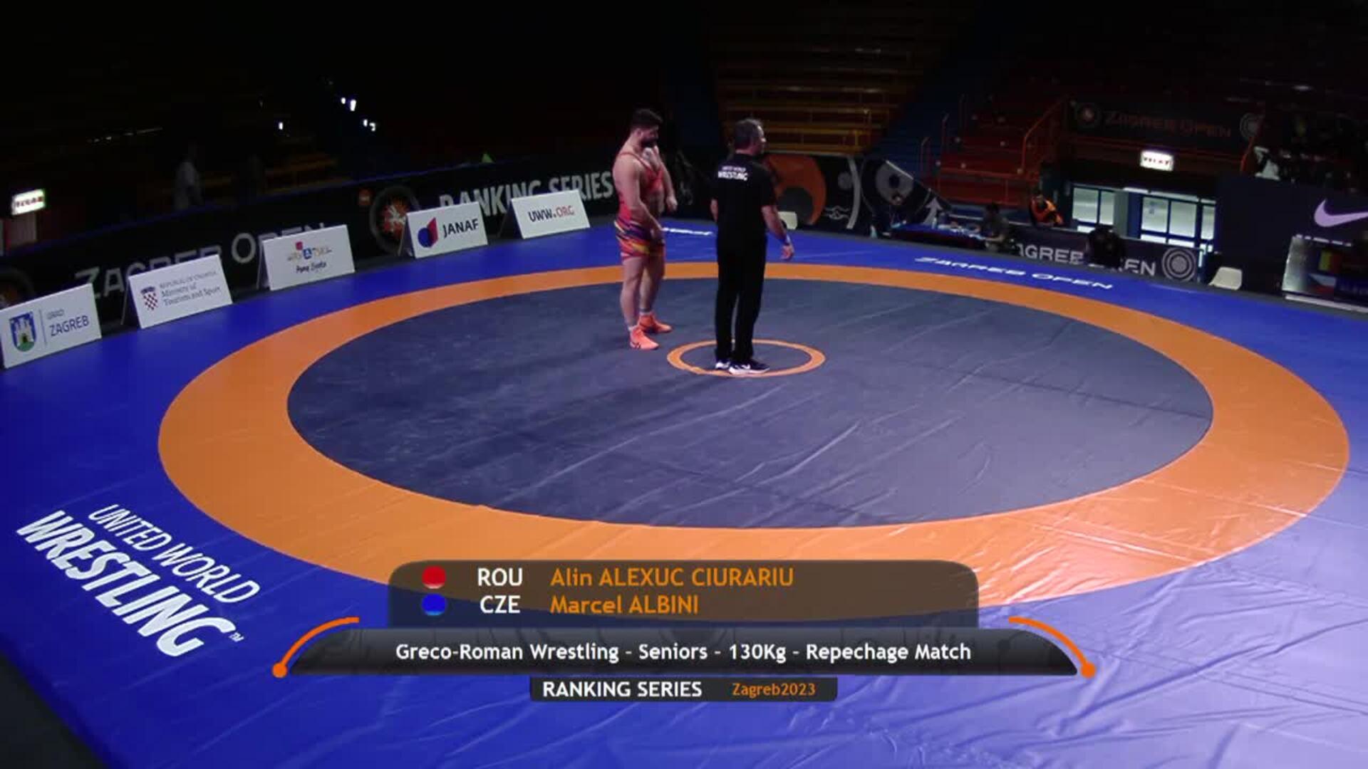 Repechage • GR 130Kg • Alin ALEXUC CIURARIU (ROU) vs. Marcel ALBINI (CZE)