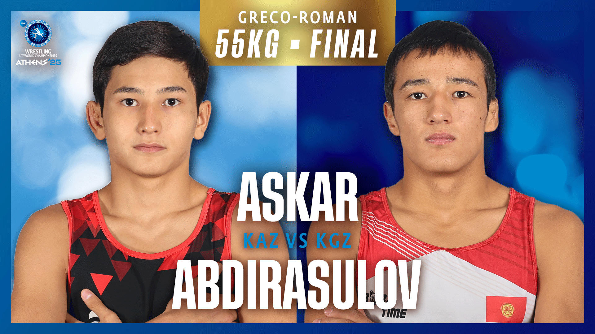 Alkham ABDIRASULOV (KGZ) vs. Nurali ASKAR (KAZ) | U17 WORLD CHAMPIONSHIPS 2025 | Gold Medal | GR ...