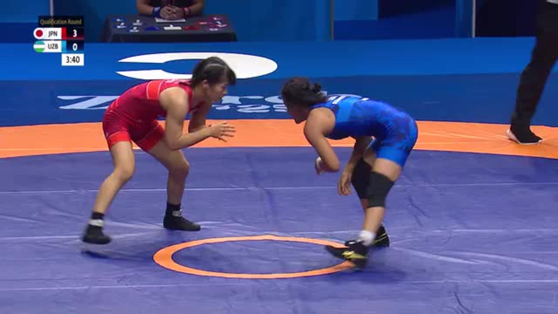 Haruna MURAYAMA OKUNO (JPN) vs. Shokhida AKHMEDOVA (UZB) | WORLD ...