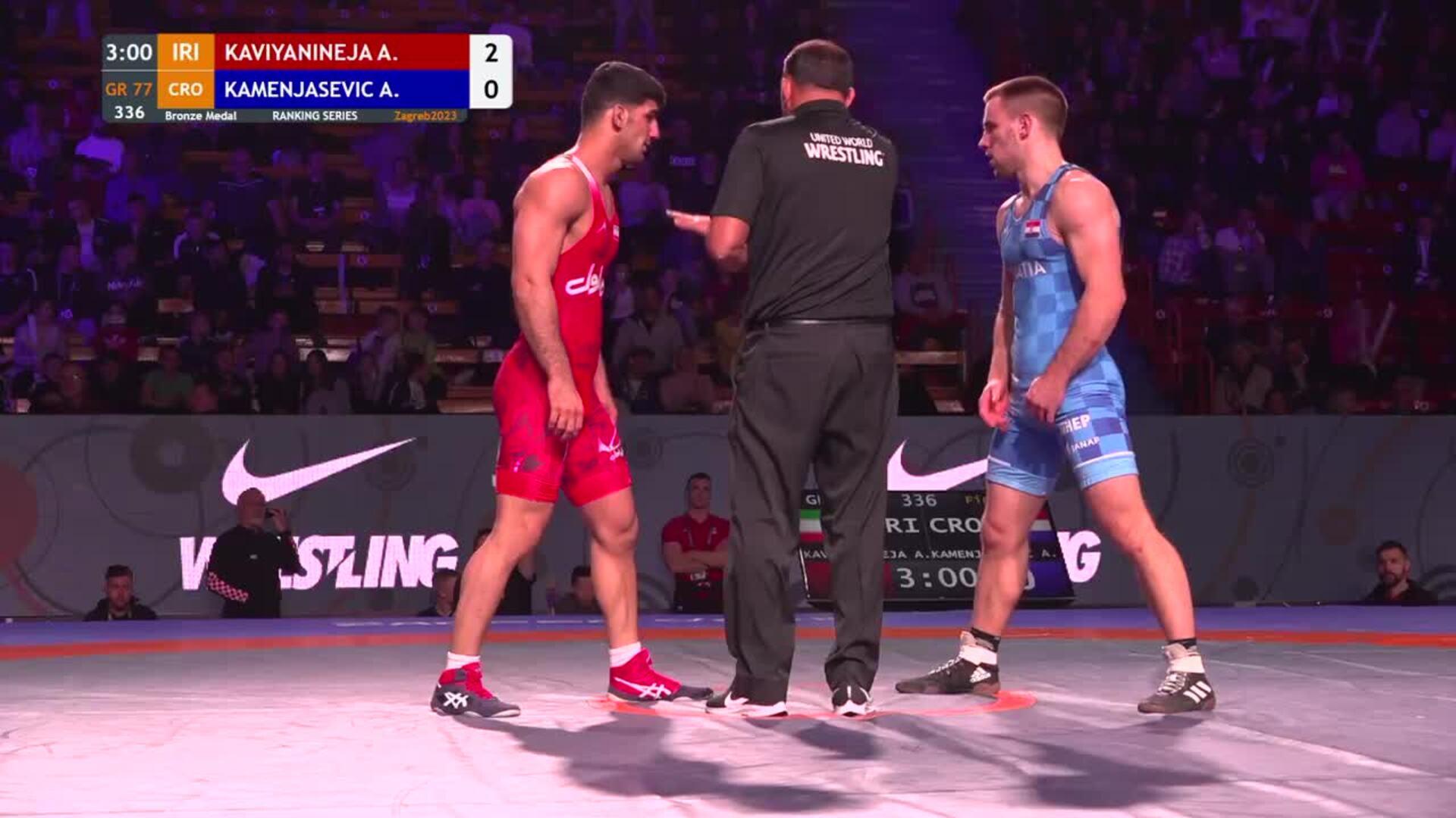 Bronze Medal • GR 77Kg • Jasmit Singh PHULKA (CAN) vs. Mitchell Louis FINESILVER (ISR)