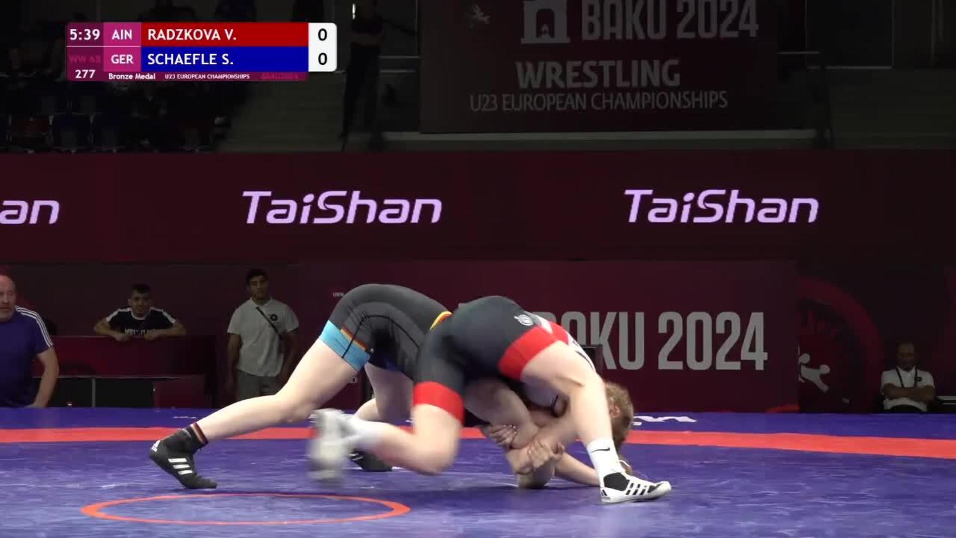 Viktoryia RADZKOVA (AIN) vs. Sophia SCHAEFLE (GER) | U23 EUROPEAN ...