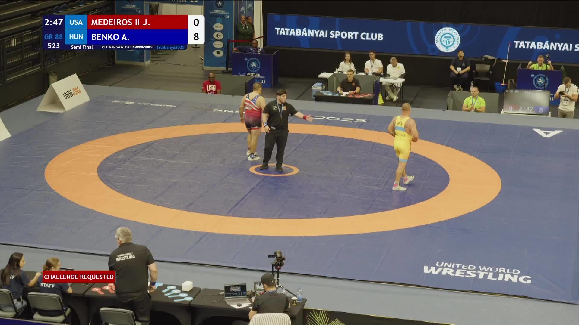 James Robert MEDEIROS II (USA) vs. Attila BENKO (HUN) | VETERAN WORLD ...